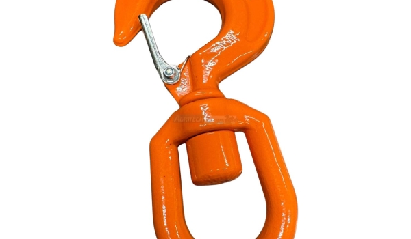 Swivel hook with eye for rope hammered reach 3.2 Tons