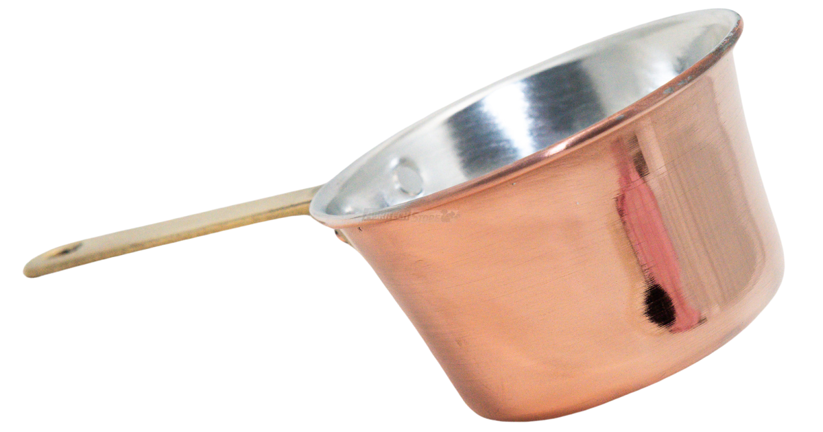 Mini polenta pot 1 portion – Handcrafted copper with handle ...